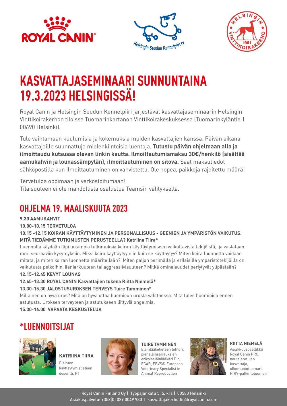 Kasvattajaseminaari - Helsingin Seudun Kennelpiiri ry